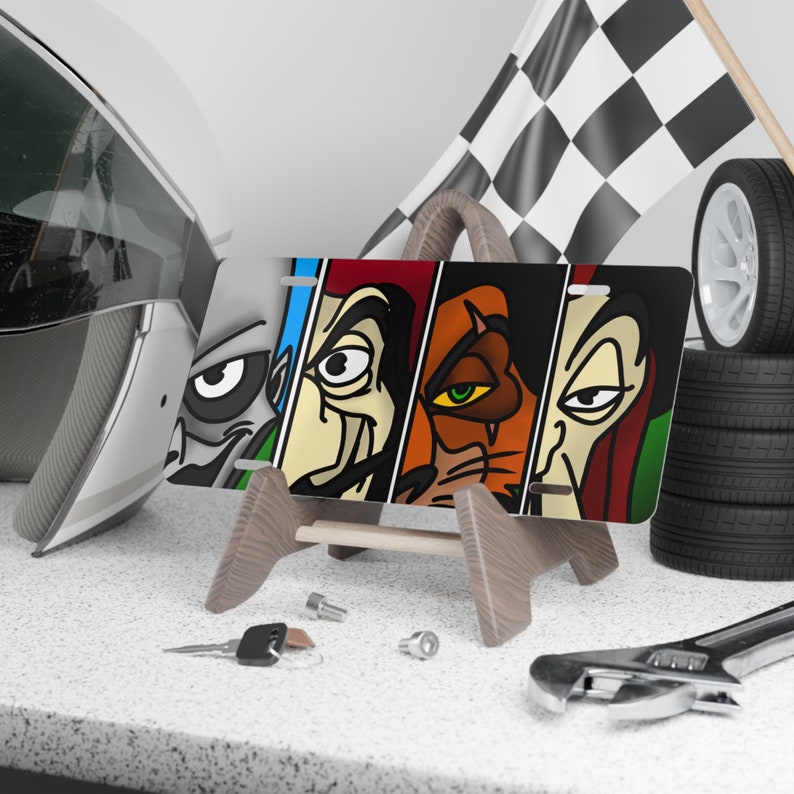 Disney Male Villains, Scar, Hades, Scar, and Jafar Vanity Plate - Etsy