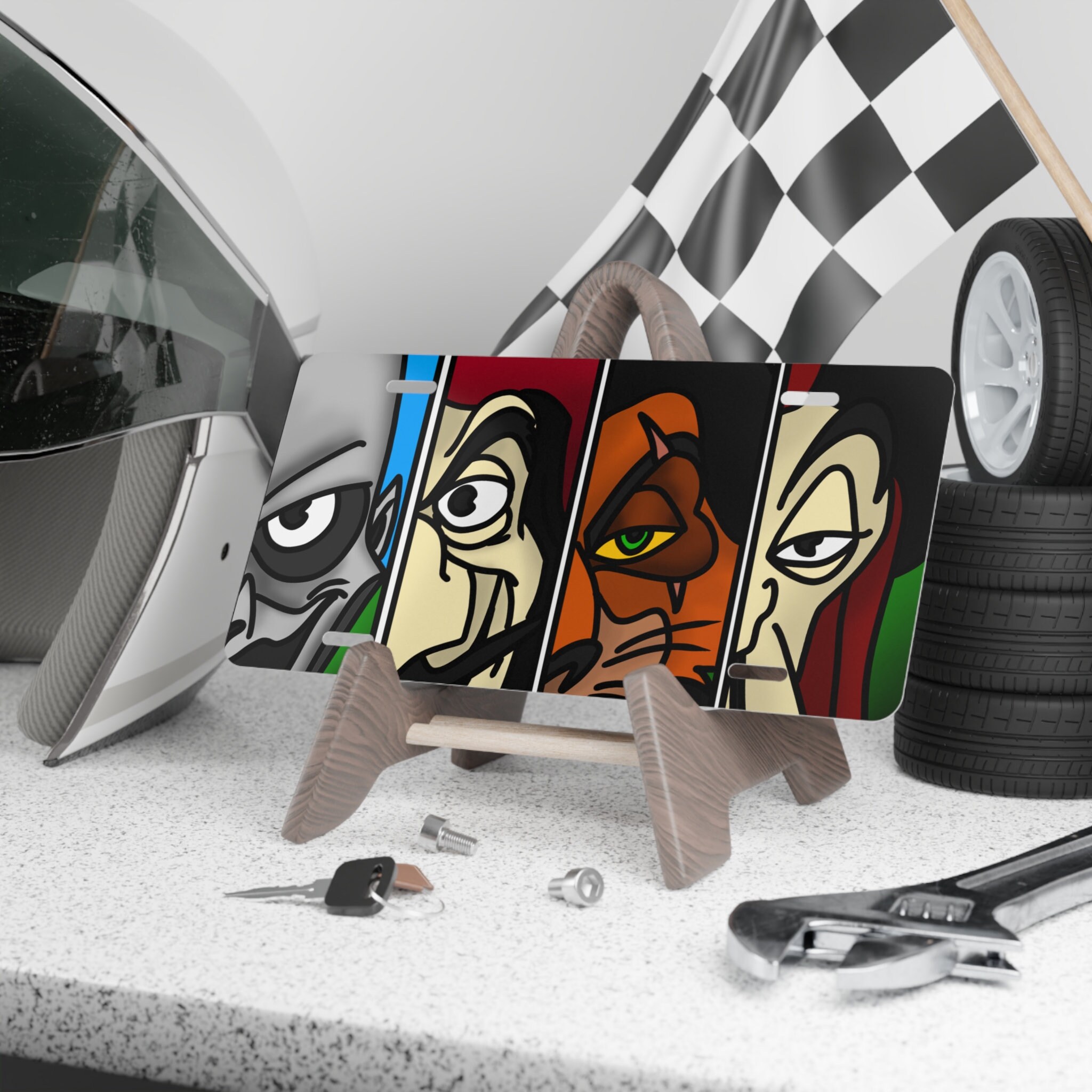 Disney Male Villains, Scar, Hades, Scar, and Jafar Vanity Plate - Etsy