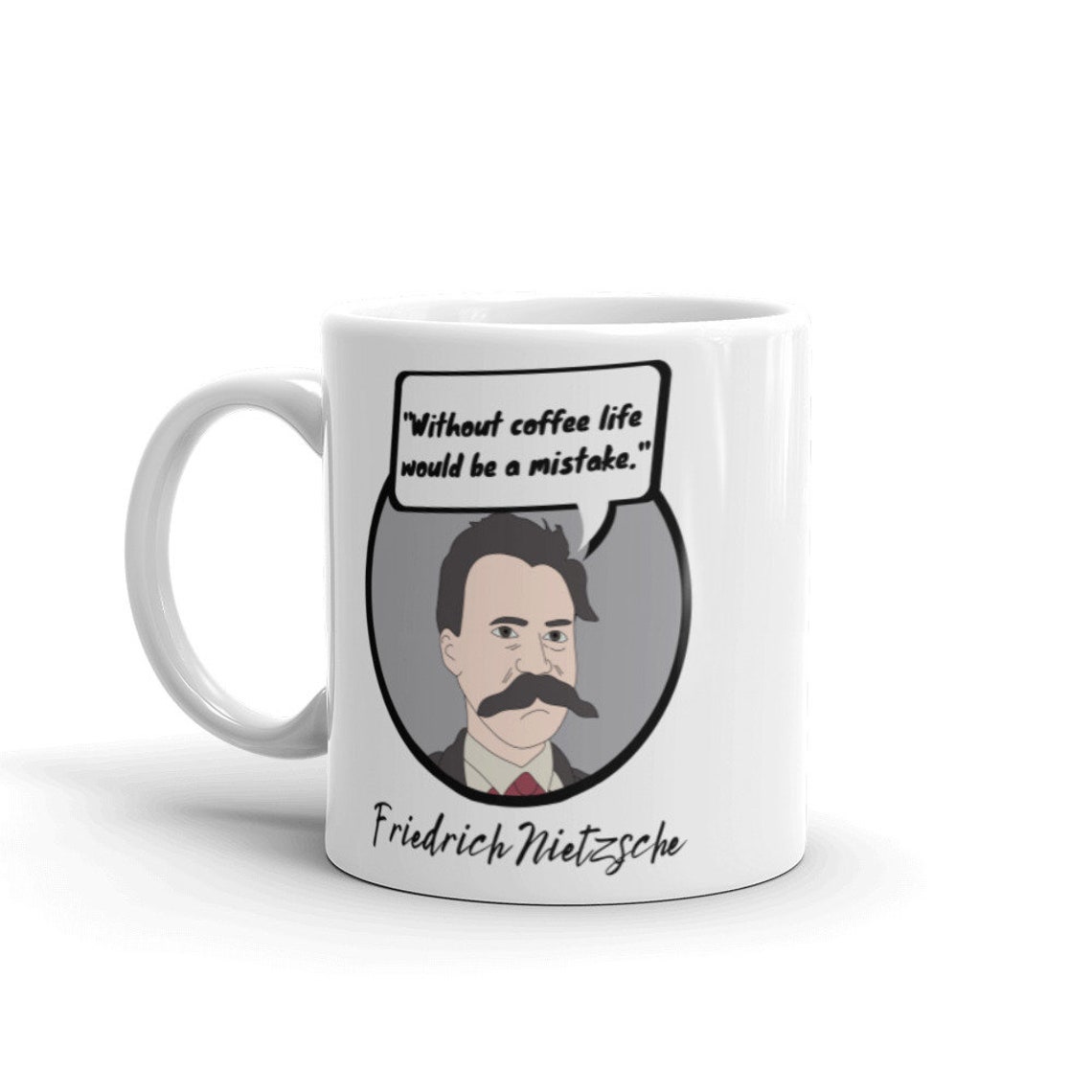 Friedrich Nietzsche Funny Mug Philosopher Quote Mug | Etsy