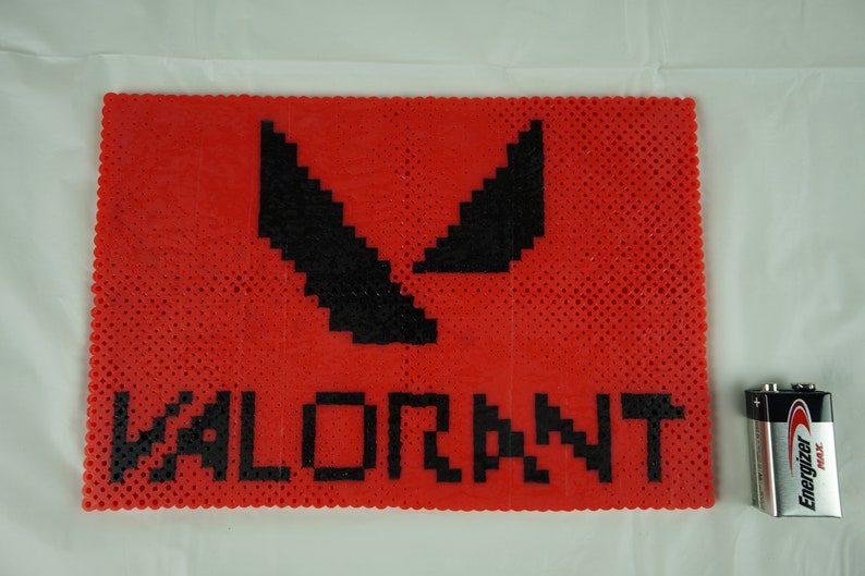 Valorant Logo - Pixelated - Etsy