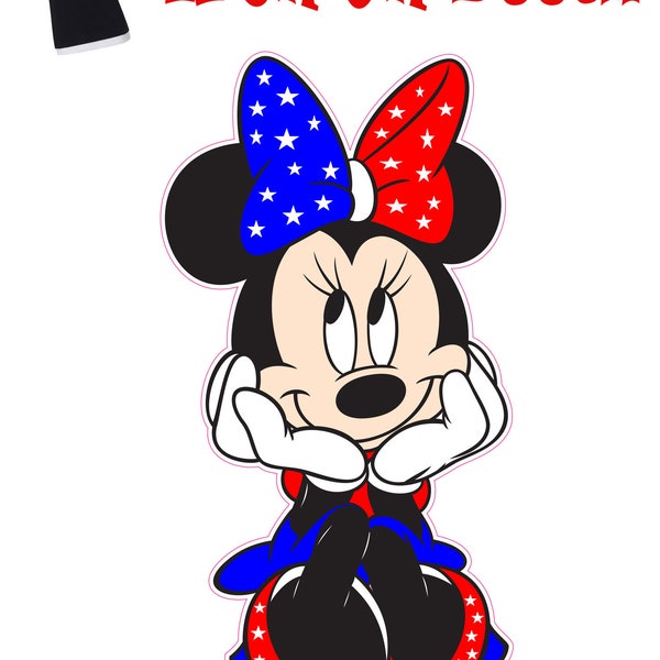 Minnie Mouse Dtf Transfer - Etsy