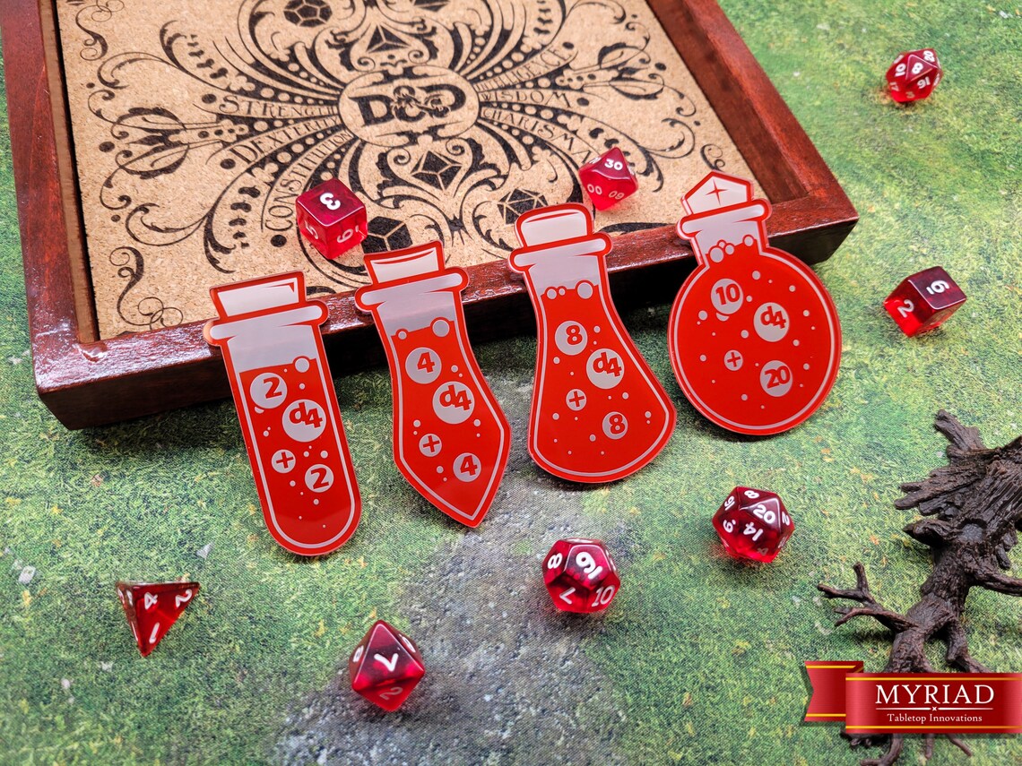 Hero-sized Healing Potion Tokens Tabletop Player Aid - Etsy Canada