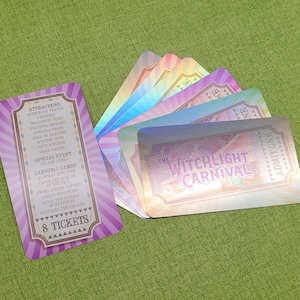 Holographic Carnival Tickets for the Wild Beyond the Witchlight - Etsy