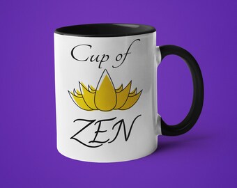 Deneen Pottery Hand Thrown Cup of Zen Tall Belly Mug Set 14 Floz - Etsy