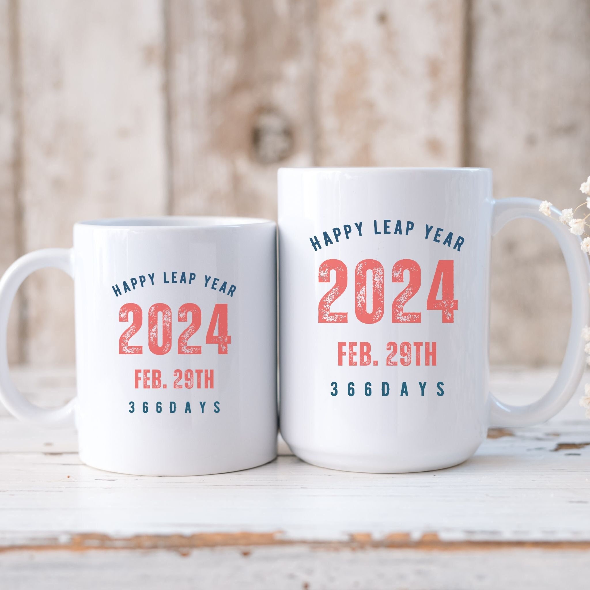 Happy Leap Year 2024 Mug, Leap Year 2024 Mug, New Year Coffee Mug, Leap ...