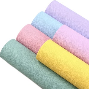 Pastel Faux Leather Sheets Synthetic Leather Sheets Vegan Leather ...