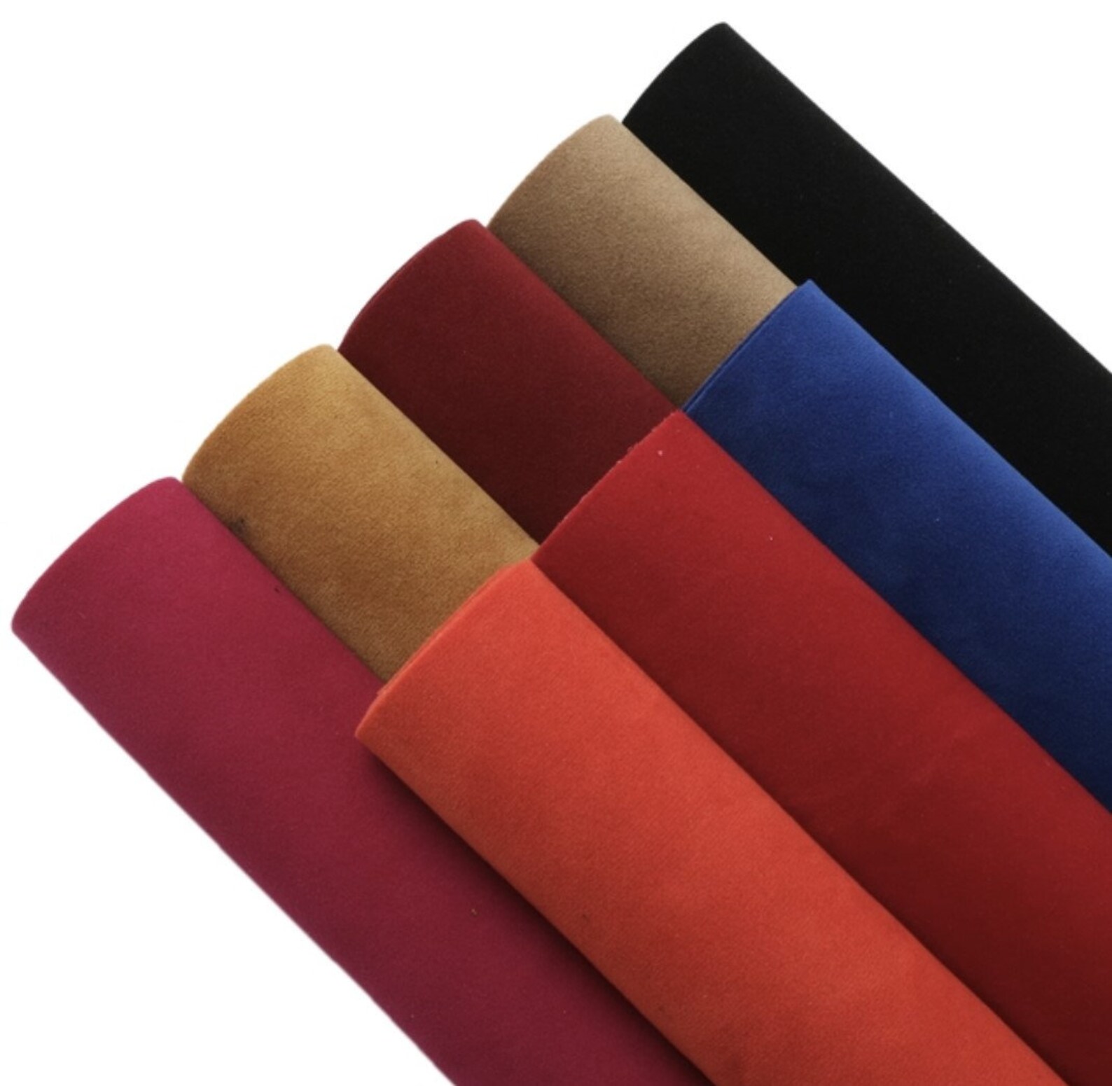 Plain Dark Colours Double Sided Velvet Faux Leather Leather - Etsy