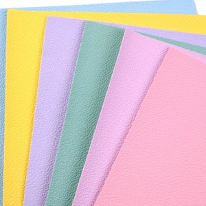 Pastel Faux Leather Sheets Synthetic Leather Sheets Vegan Leather ...