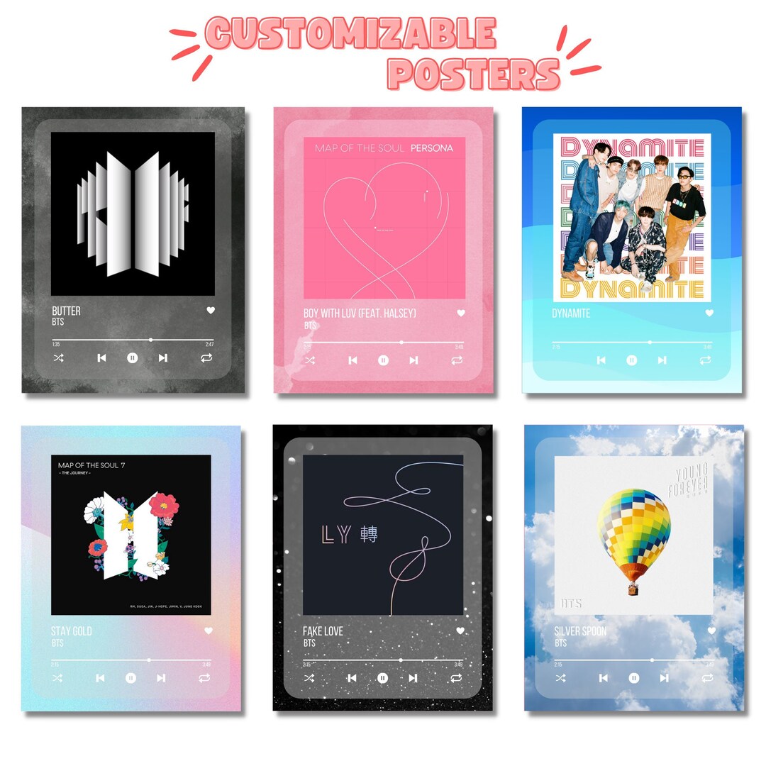 Customizable BTS Album Posters | K-pop Wall Decor - Etsy