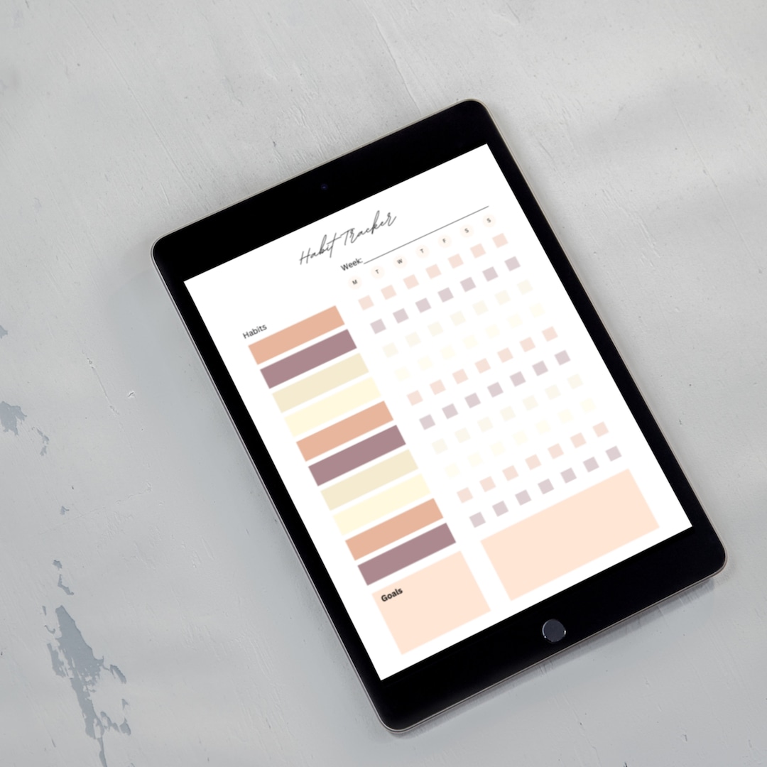 Habit Tracker Daily and Weekly Planner Notes - to Do List Priorities ...