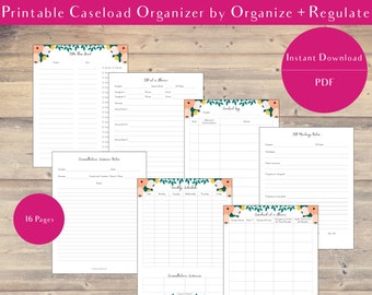 OT Caseload Planner Printable, Occupational Therapy Organizer, OT ...