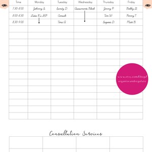 OT Caseload Planner Printable, Occupational Therapy Printable Planner ...