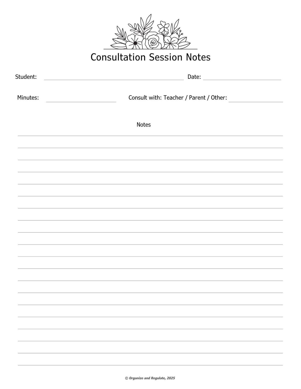 School OT Planner Bundle, Caseload Organization (digital Download) - Etsy