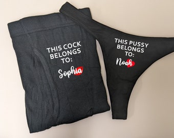 Couples Underwear Set - Etsy