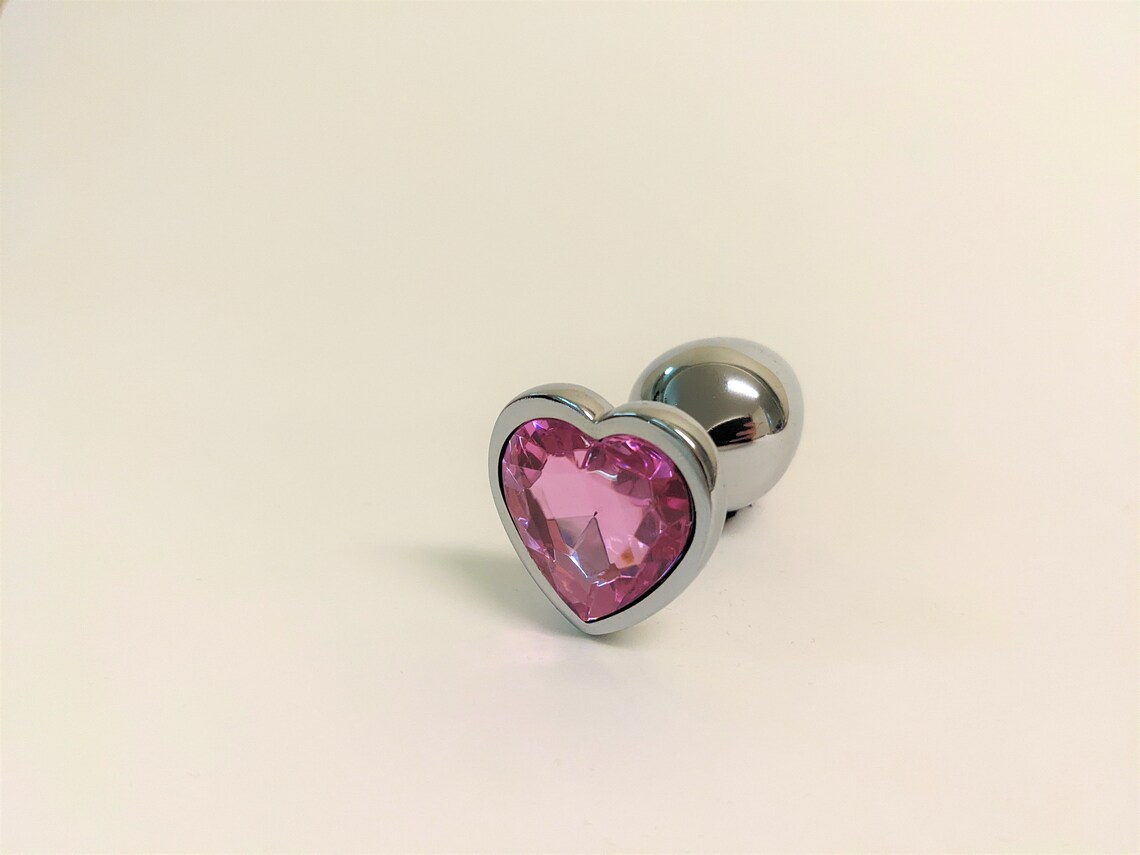 Pink Heart Jewel Butt Plugs / Anal Training Plug Set / DDLG | Etsy