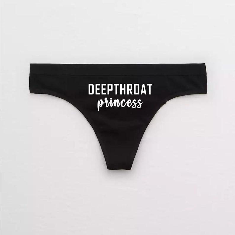Deepthroat Princess Slut Thong Hotwife Cheating Panties Etsy