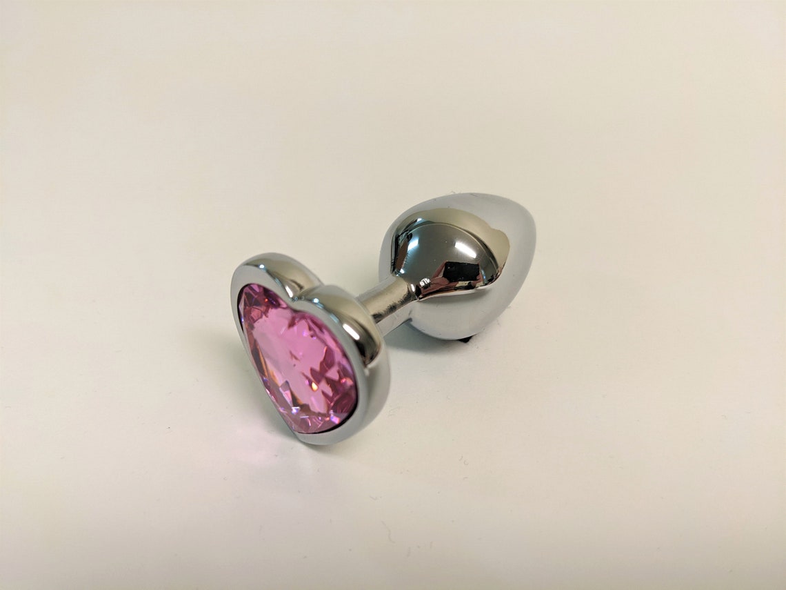 Pink Heart Jewel Butt Plugs Anal Training Plug Set Ddlg Etsy