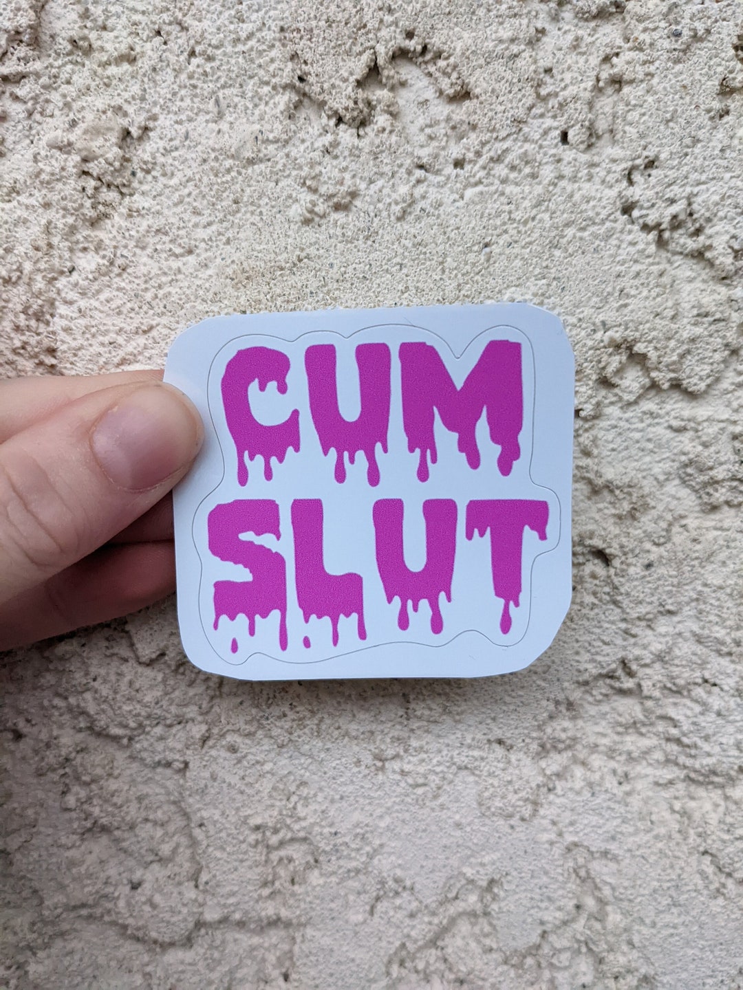Cumslut BDSM Kinky Cum Slut Sticker / Hotwife Sissy Cuckold Cuck / Slutty Whore Dominant ...