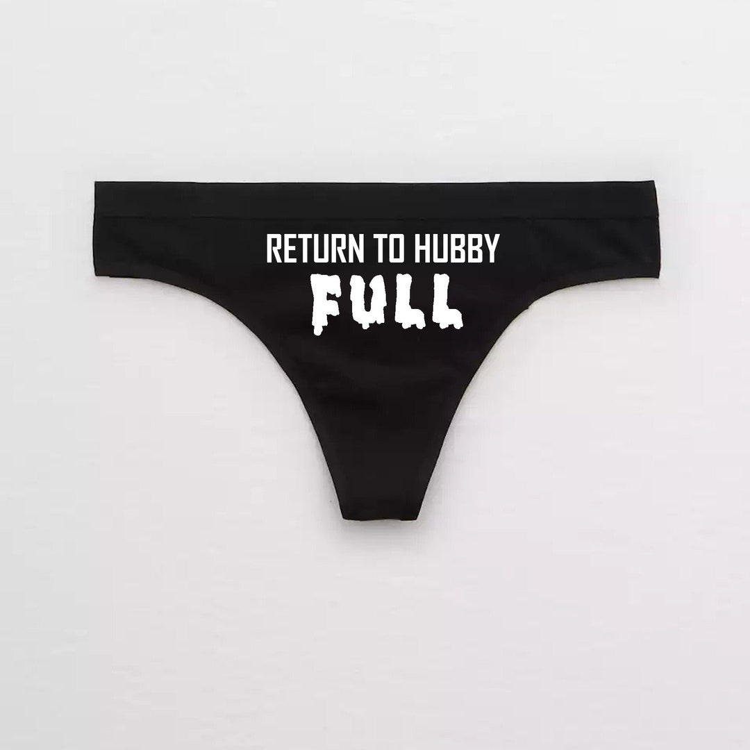 Return To Hubby Full Cuck Thong Hotwife Swingers Panties Cuck Hubby