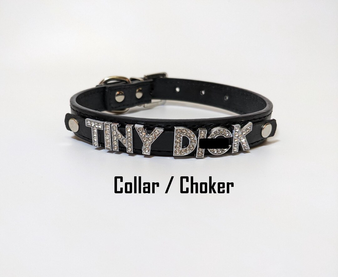 Tiny Dick Sph Collar / BDSM Vegan Leather Choker / Small Penis ...