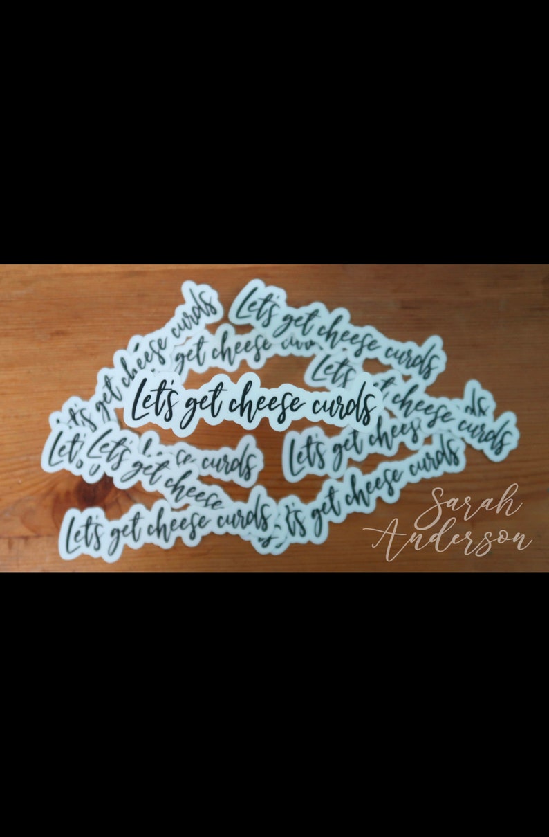 Let’s Get Cheese Curds Sticker - Etsy