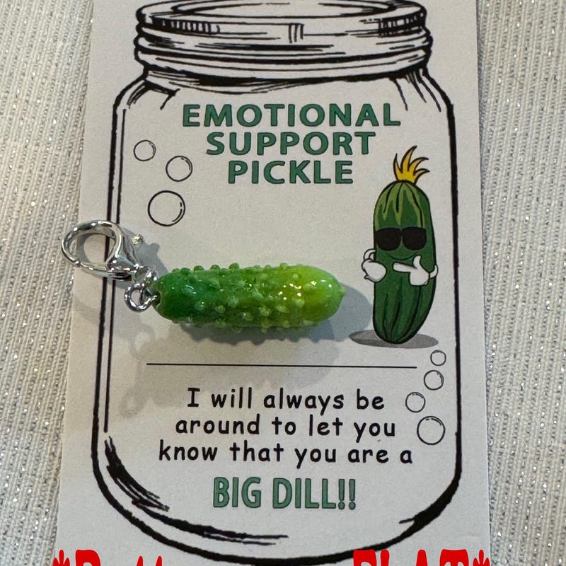 Emotional Support Pickle - Etsy