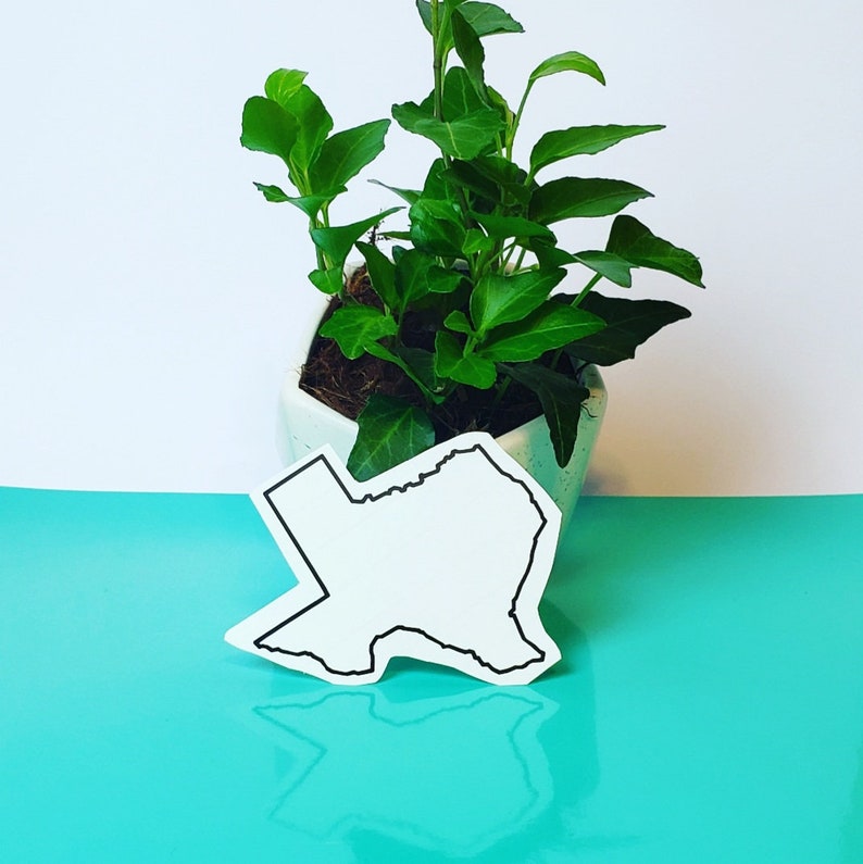 Texas Vinyl Decal Cute Car Sticker Texas Outline Custom - Etsy