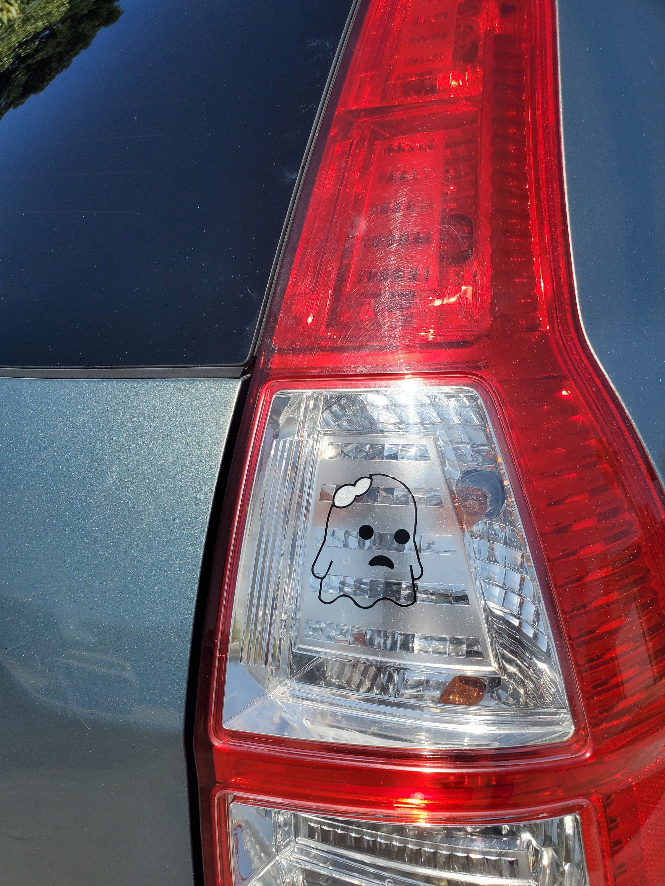 Cute Ghost Halloween Vinyl Car Decal Sticker - Brain Bite Ghost ...