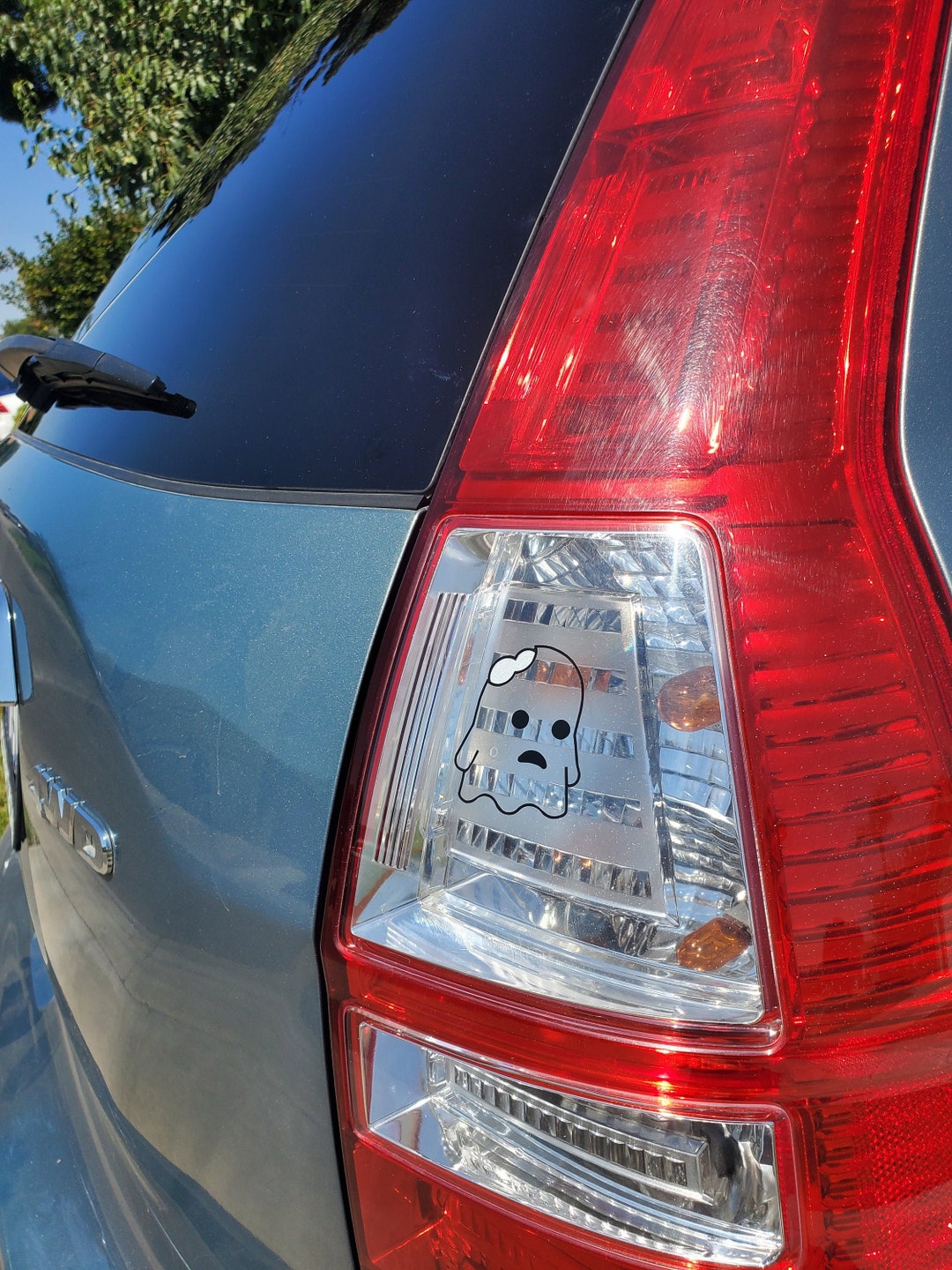 Cute Ghost Halloween Vinyl Car Decal Sticker Brain Bite - Etsy