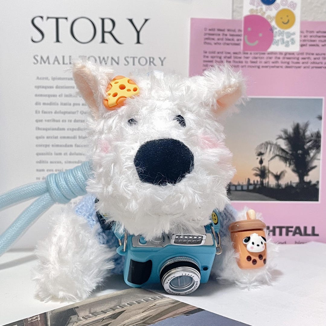 Explore Westie With Camera Plush Bag Charm by Cutee Doll Cameraman ...