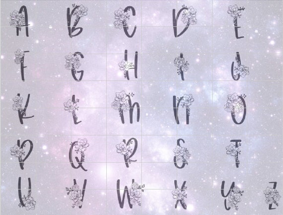 Hand Drawn Succulent Letters Svg - Etsy