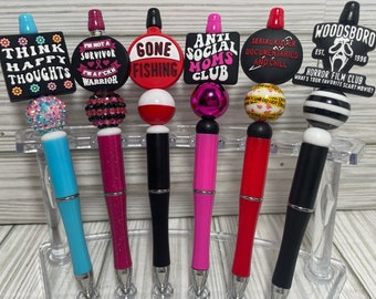 Custom Made Beaded Pens - Etsy