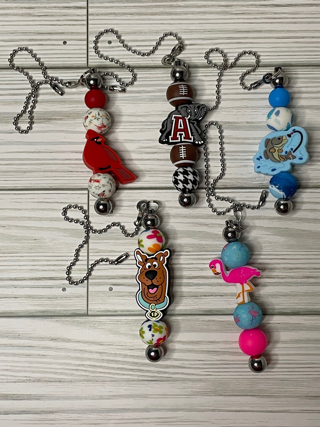 Custom Beaded Ceiling Fan/light Pull Chain Extension Personalized ...