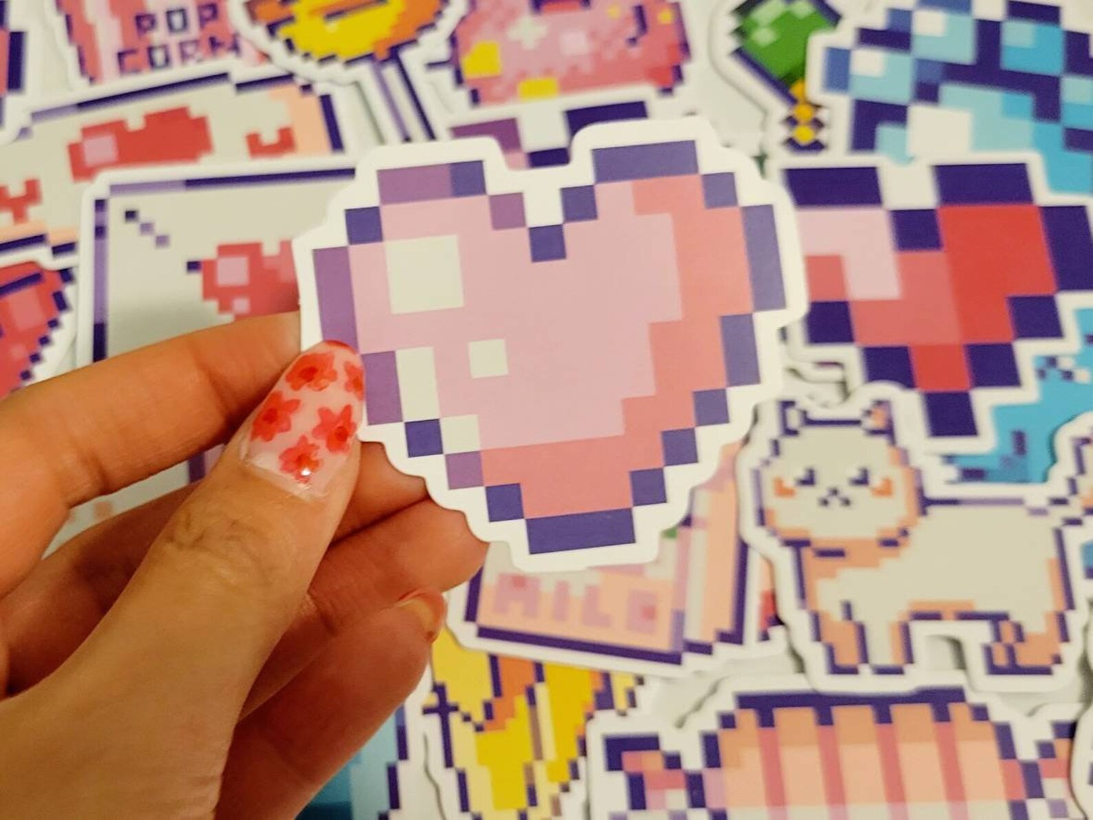Aesthetic Pixel Art Theme Stickers Random Pack Waterproof - Etsy