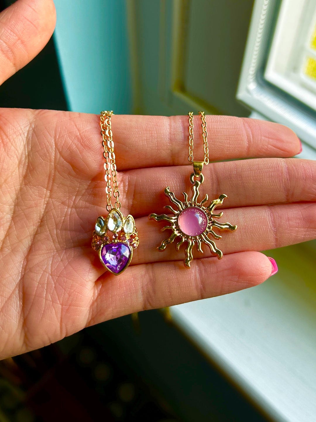 Tangled Golden Sun Opal Necklace and Crown Set - Etsy