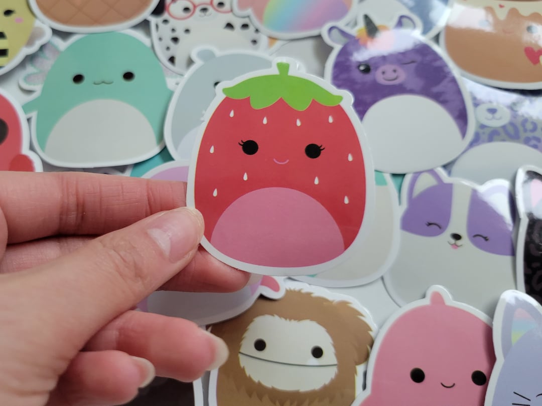 Squishmallow Stickers Cartoon Animal Lover Stickers Random Pack - Etsy