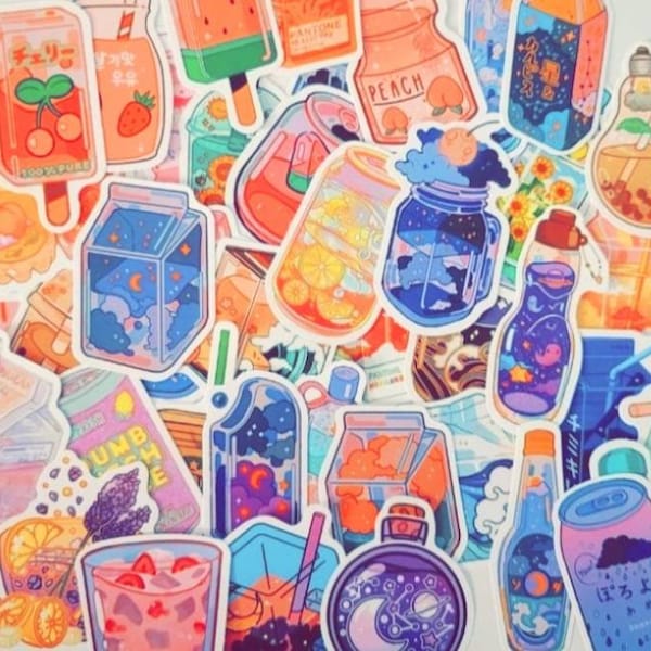 Japanese Aesthetic Stickers - Etsy