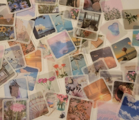 Aesthetic Vintage Scenery Stickers Nature Cloud Sky & Star - Etsy