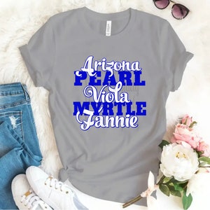 Zeta Founder's Names Royal Blue and Whiteshirt-unisex Shirt - Etsy