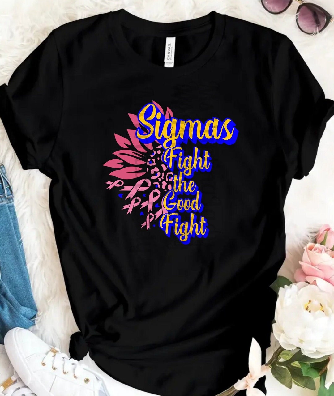 Sigmas Fight the Good Fight or Breast Cancer Awareness Shirt- Sigma ...
