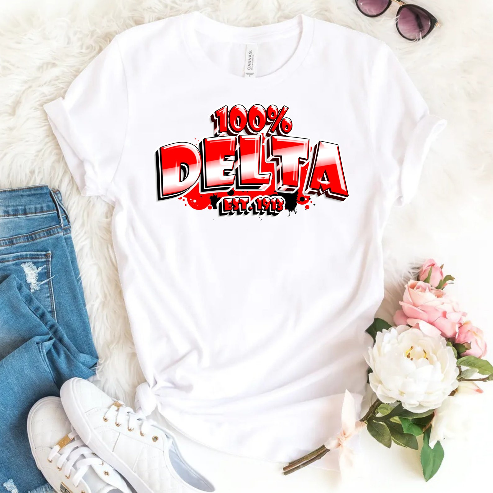 100% DELTA Since 1913-delta Sigma Theta Shirt Great Founders Day ...