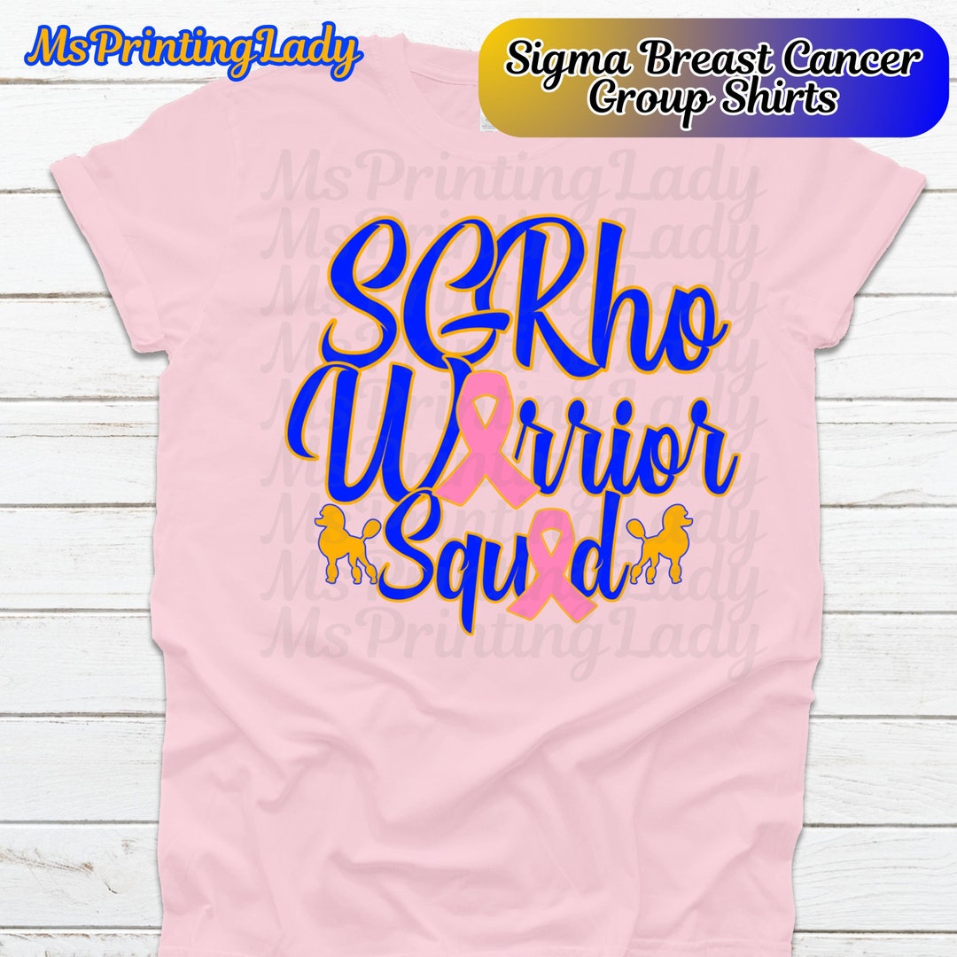 SGRHO Breast Cancer Awareness Squad Breast Cancer Awareness Shirt Sigma ...