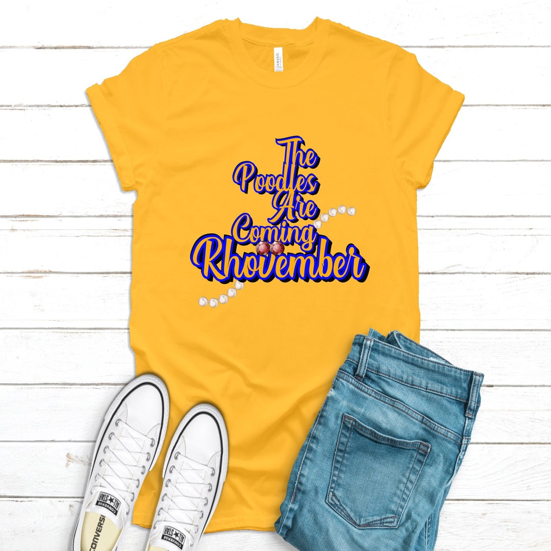 Rhovember SGRHO Soror Shirt – Poodles Are Coming, Sigma Gamma Rho Gift ...