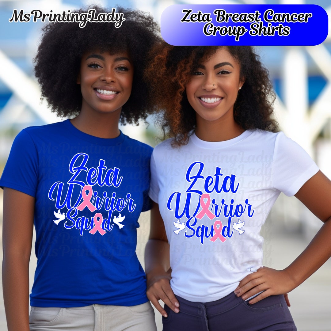 Zeta Phi Beta Breast Cancer Awareness Unisex Shirt - Warrior Squad - Etsy