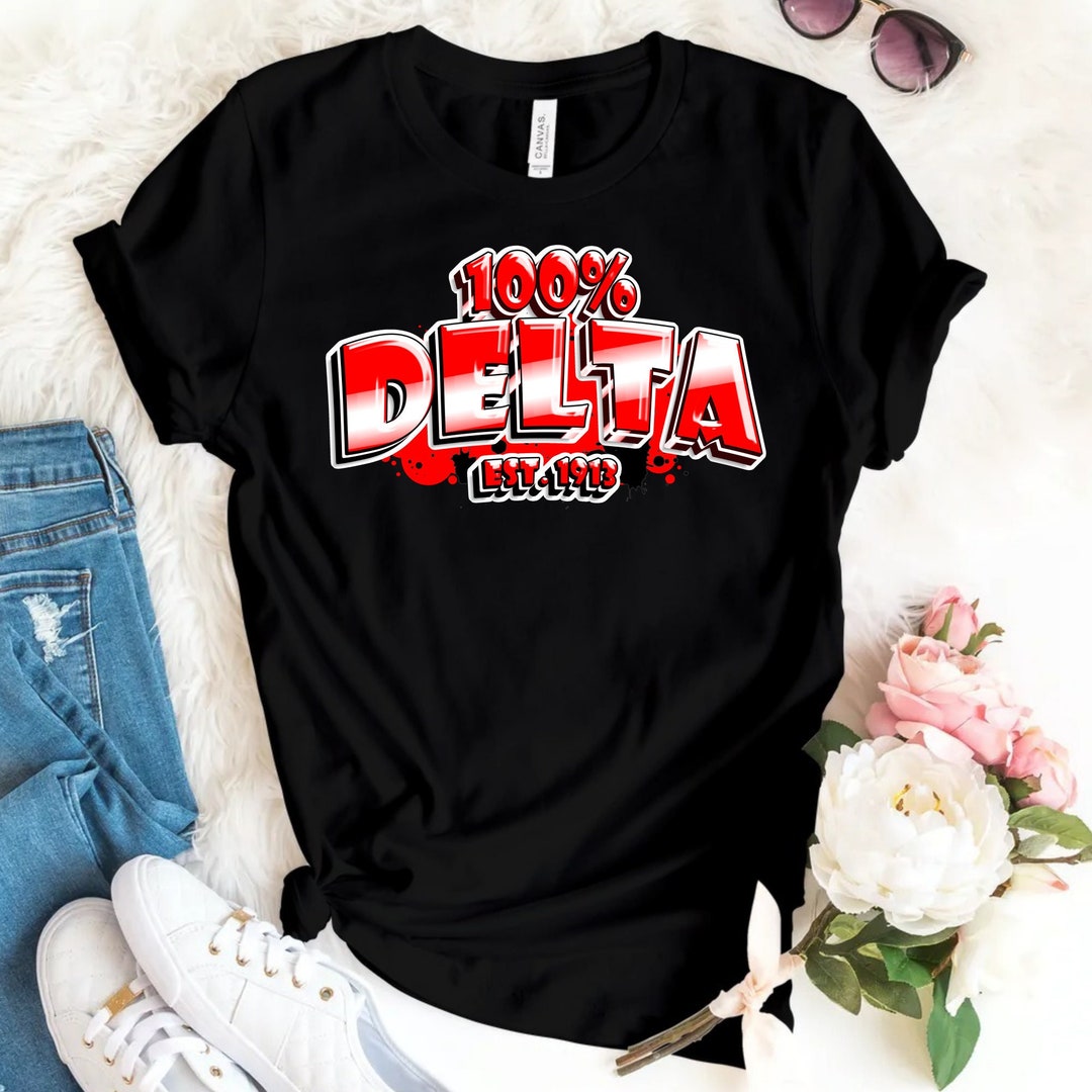 100% DELTA Since 1913-delta Sigma Theta Shirt - Great Founders Day ...