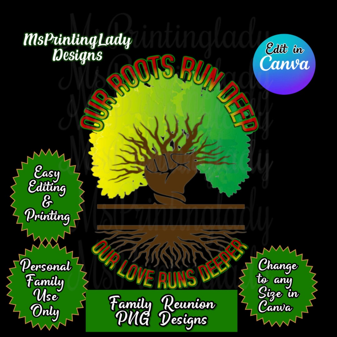 ROOTS RUN Deep PNG Family Reunion Design - Family Reunion Digital ...