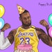 Lebron James Birthday Card, Lakers Fan Gift, Basketball Gift for Him ...