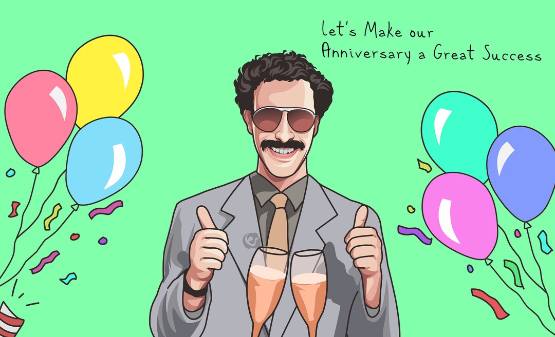 Funny Borat Anniversary Card (digital Download) - Etsy