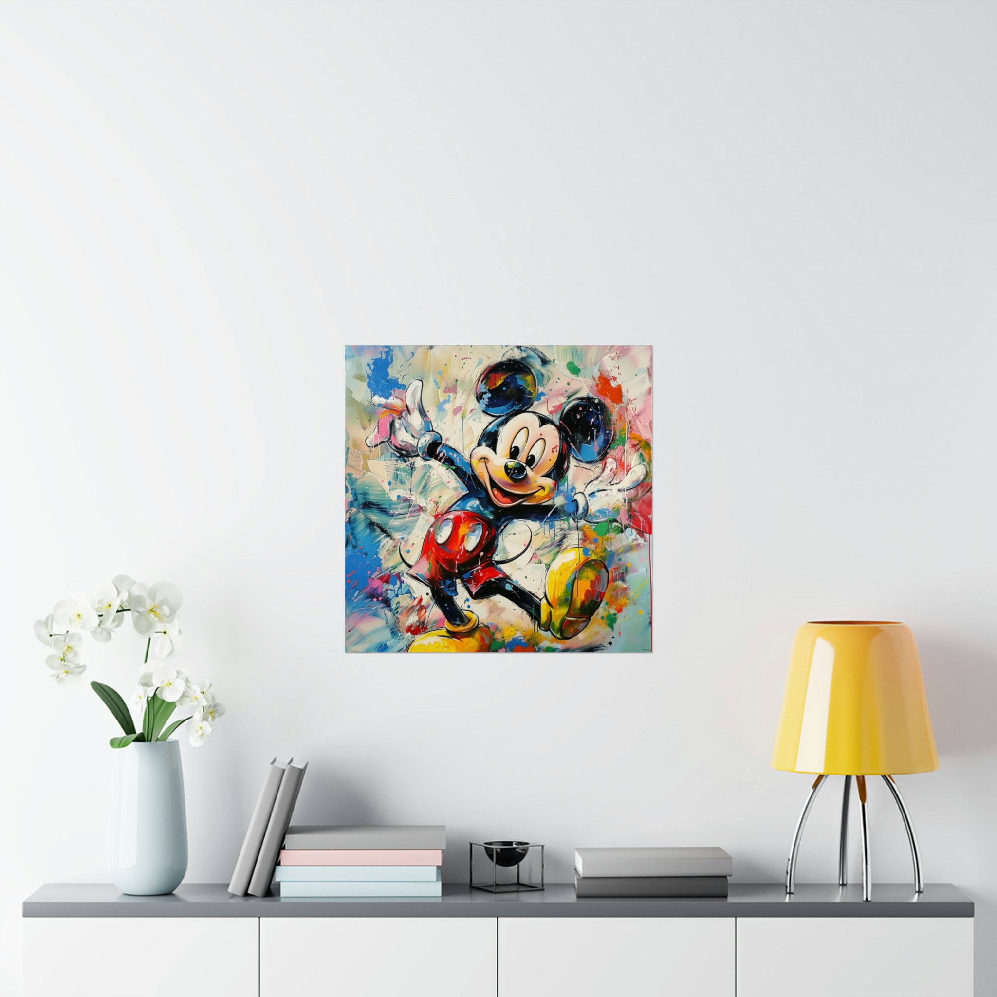 Classic Mickey Mouse Art Print Iconic Disney Wall Decor Mickey Mouse ...
