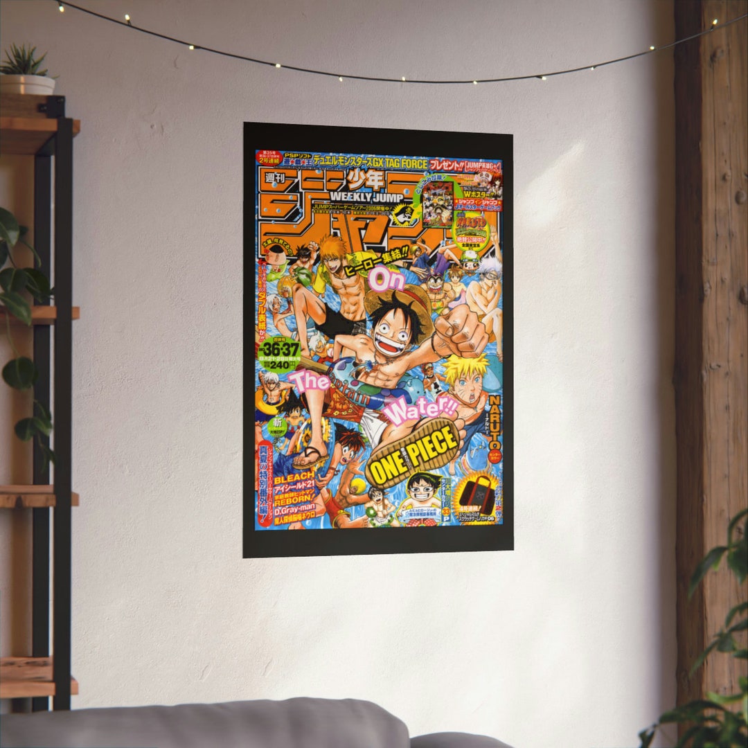 Shonen Jump Cover Art Poster, Gaming Room Decor, Game Room Poster, One ...